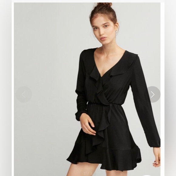 Express | Dresses | Express Ruffle Fit And Flare Mini Dress | Poshmark